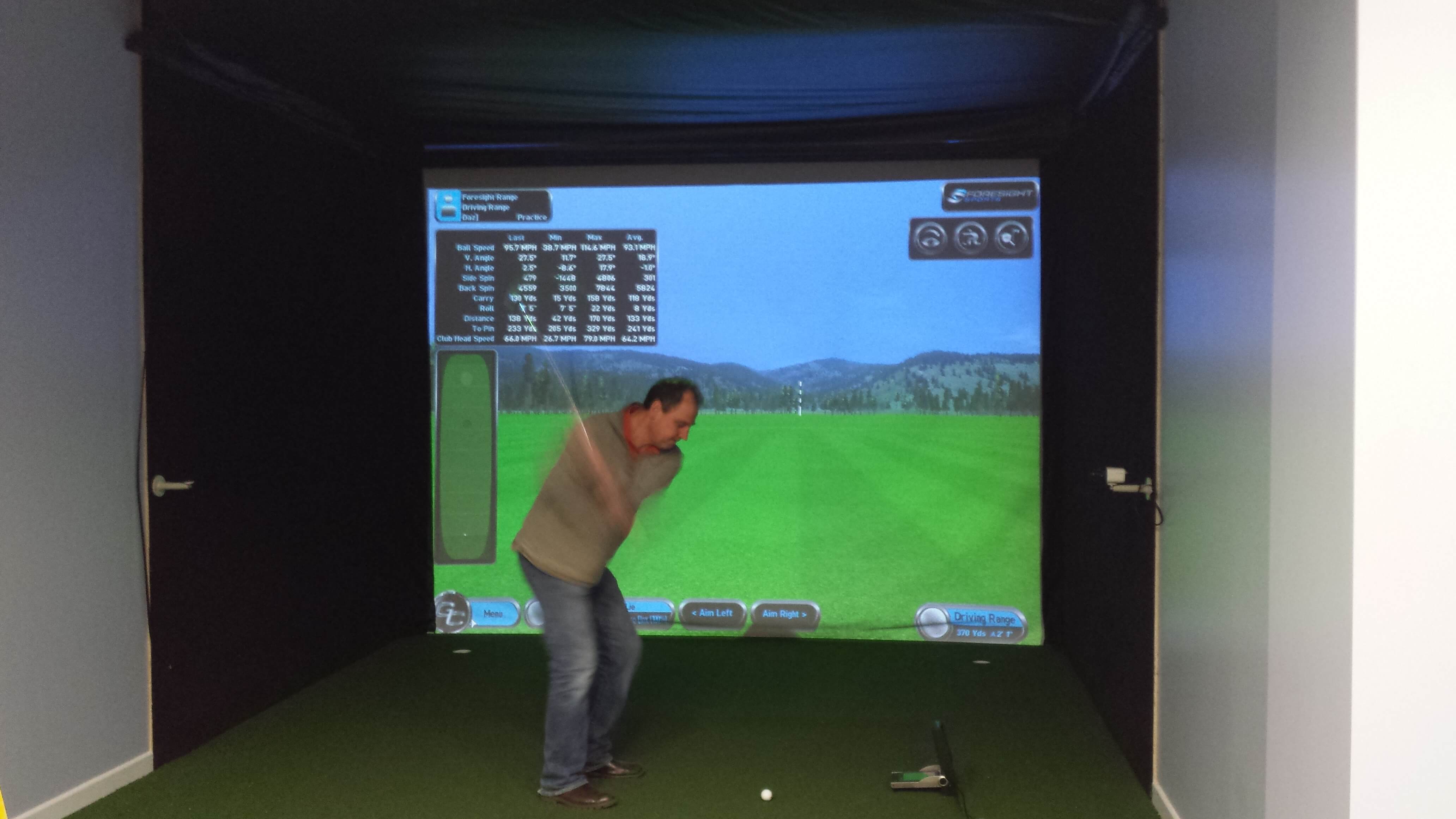 Optishot 2 Golf Simulator and Screen Package | Golf Swing Systems