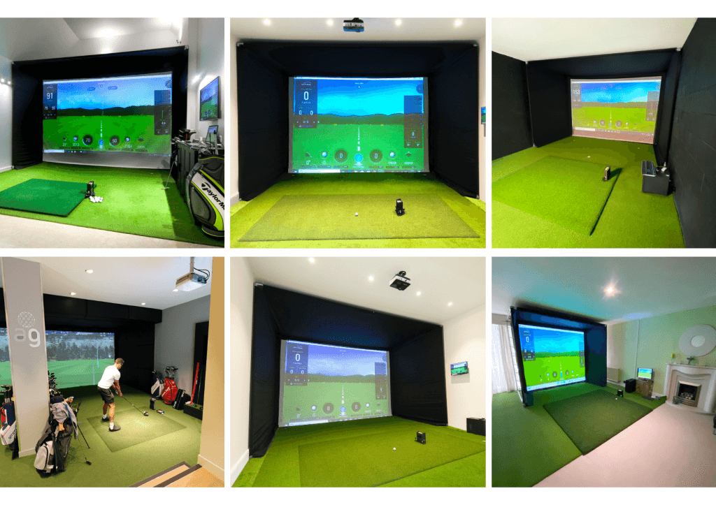 Home Golf Simulator Enclosure 2.5m W X 2.5m H X 1m D (Frame & Screen ...