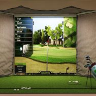 Optishot 2 Golf Simulator, Screen & Mat Package