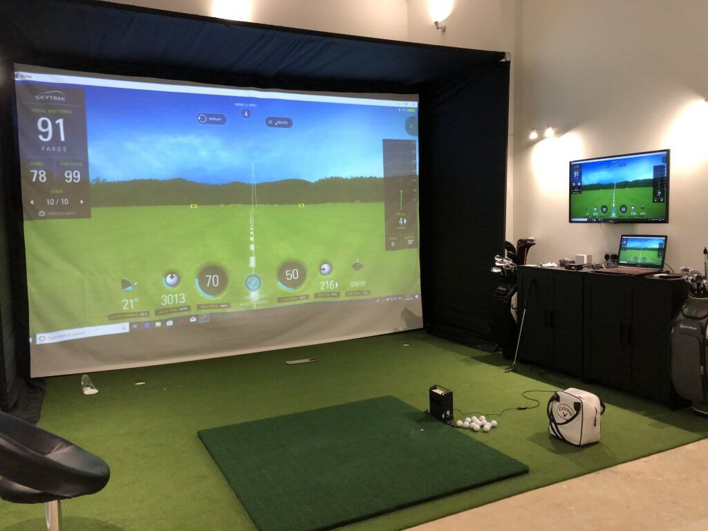 Home Golf Simulator Enclosure 3m W X 3m H X 3m D (Frame & Screen ...