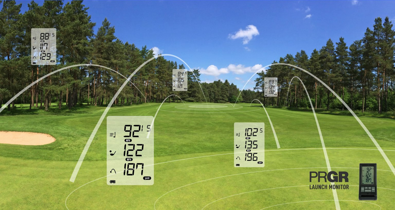 PRGR Portable Golf Launch Monitor 2021 HS-130A8 | Golf Swing Systems