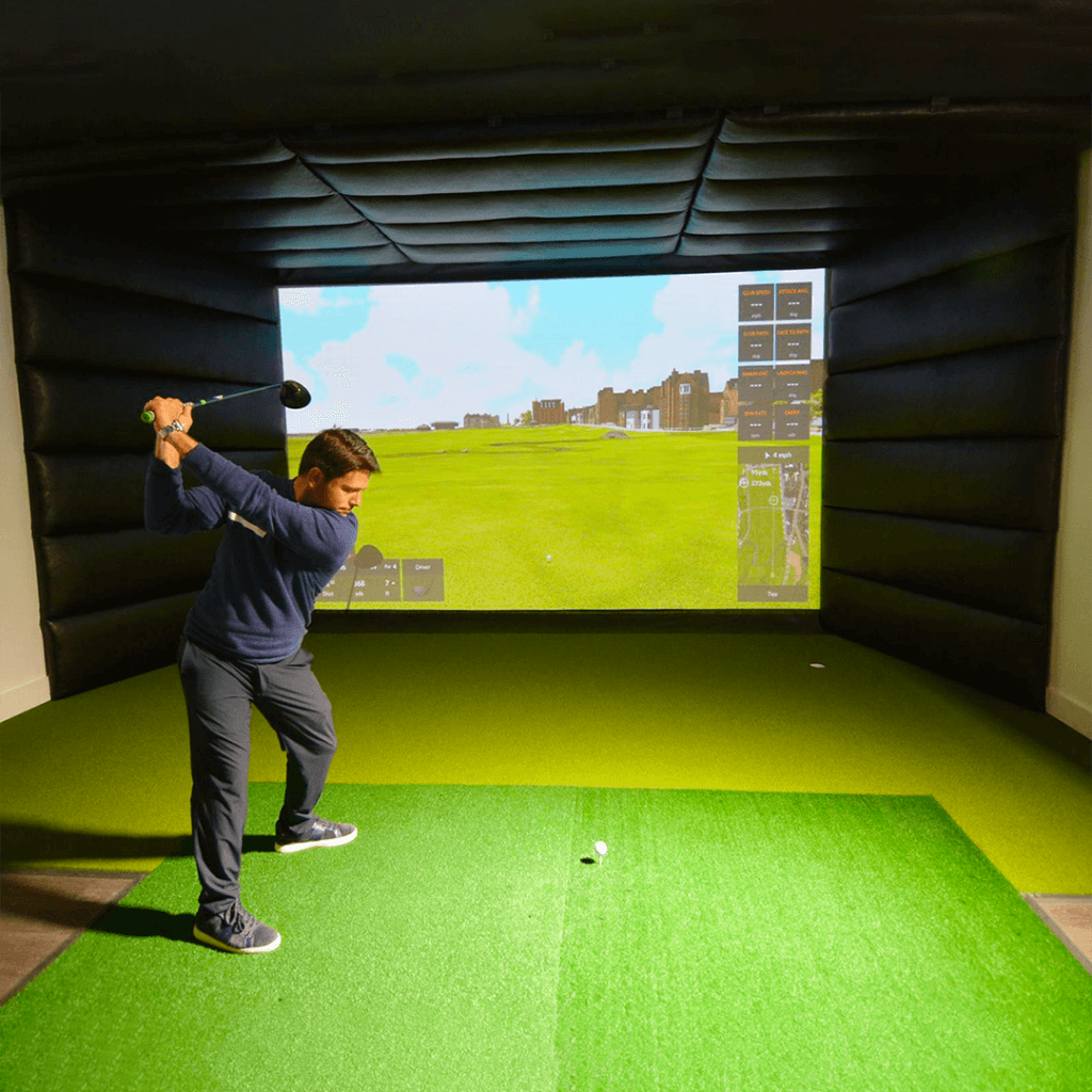 Faux Leather Ceiling & Wall Protection | Golf Swing Systems