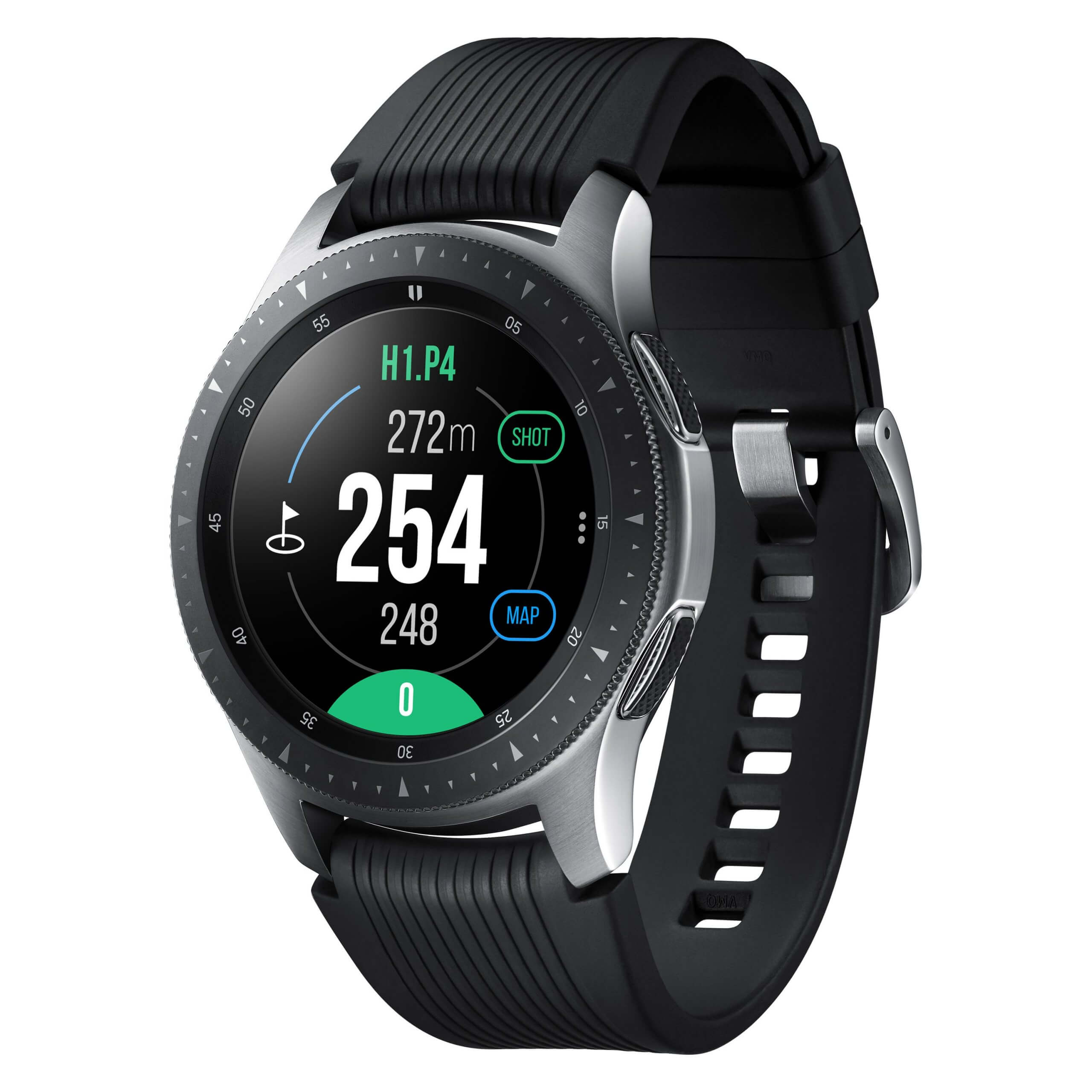 Samsung Galaxy Watch Golf Edition 46mm Silver Black Golf Swing