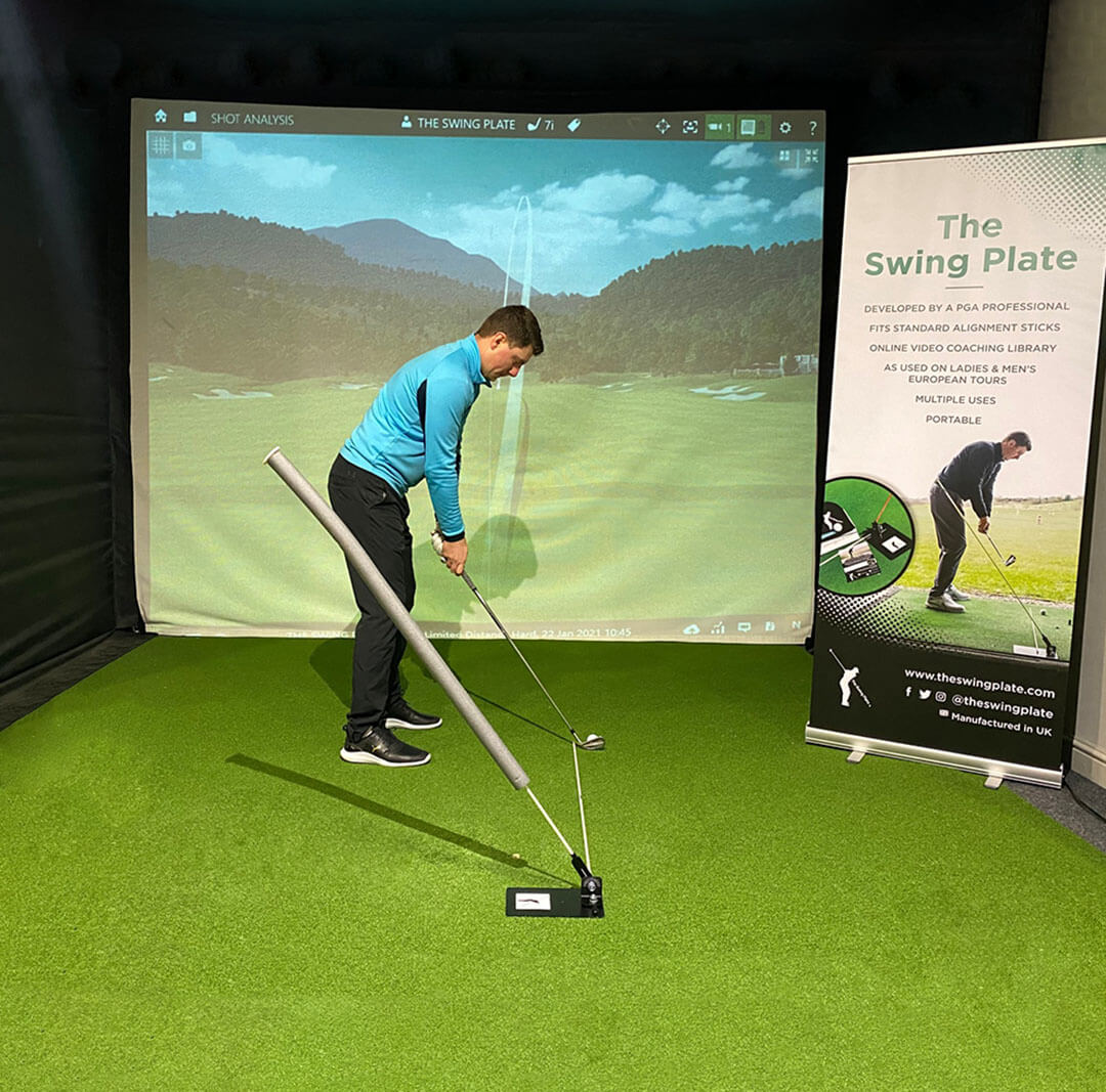 The Swing Plate with Extension Pole | Golf Swing Systems