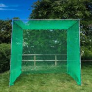 3M x 3M x 3M Golf Practice Net in Frame with Mesh Baffle Net | Golf ...