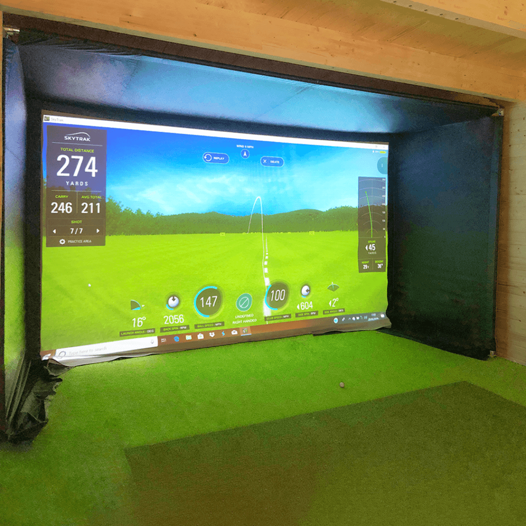Home Golf Simulator Enclosure 2.5m W X 2.5m H X 1m D (Frame & Screen ...