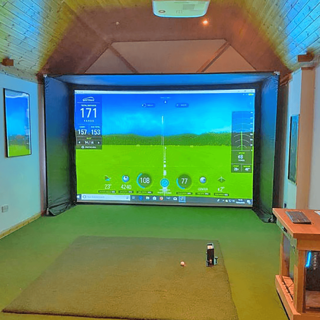 Home Golf Simulator Enclosure 2.5m W X 2.5m H X 1m D (Frame & Screen ...