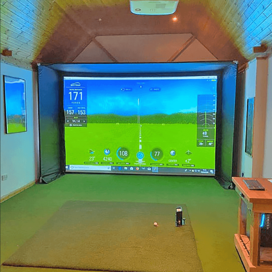 Home Golf Simulator Enclosure 3m W X 3m H X 1m D (Frame & Screen ...