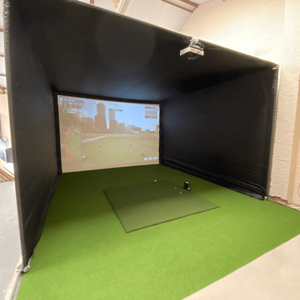 Home Golf Simulator Enclosure 2.5m W X 2.5m H X 1m D (Frame & Screen ...