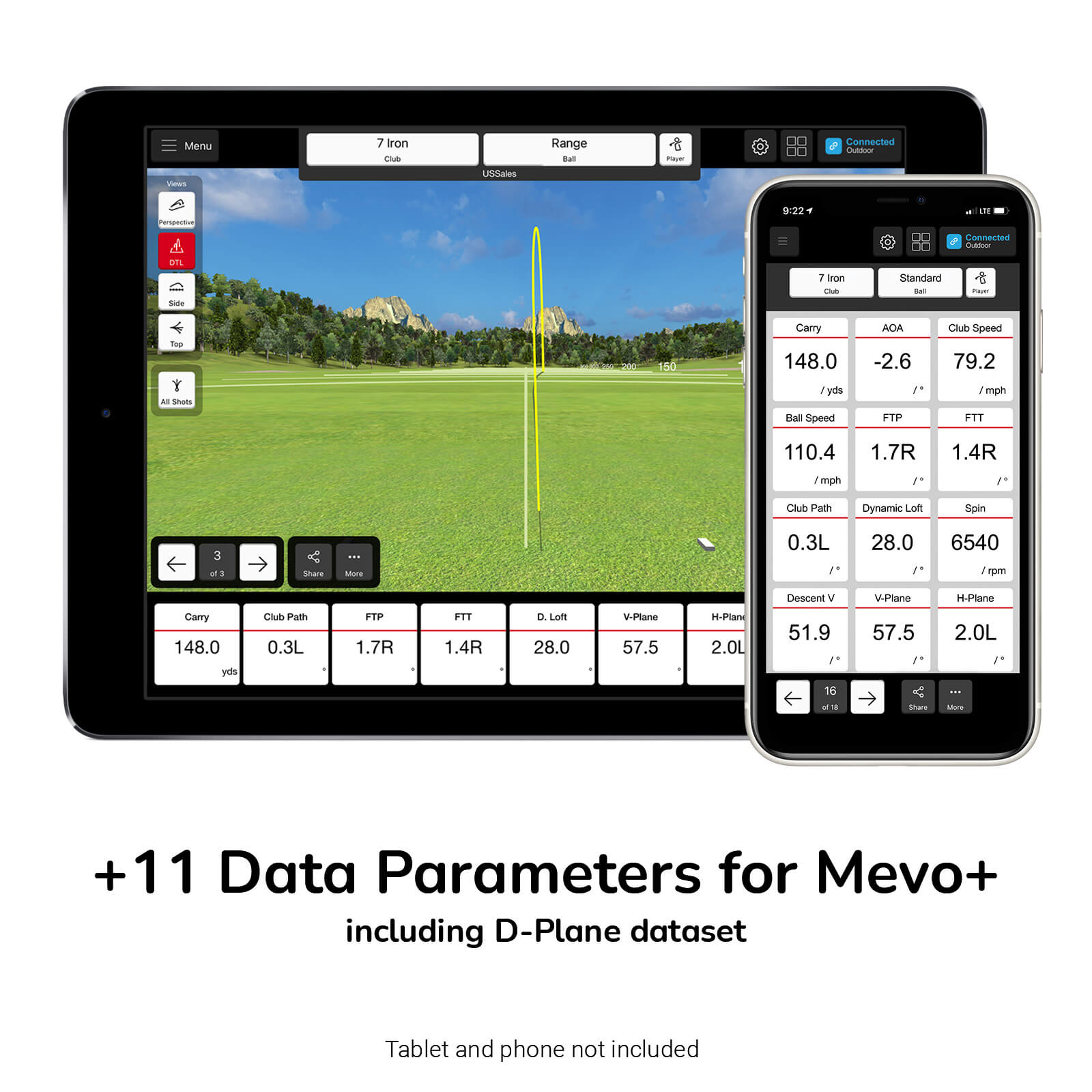 Flightscope Mevo+ 2023 Personal Launch Monitor & Mevo+ Pro Package ...