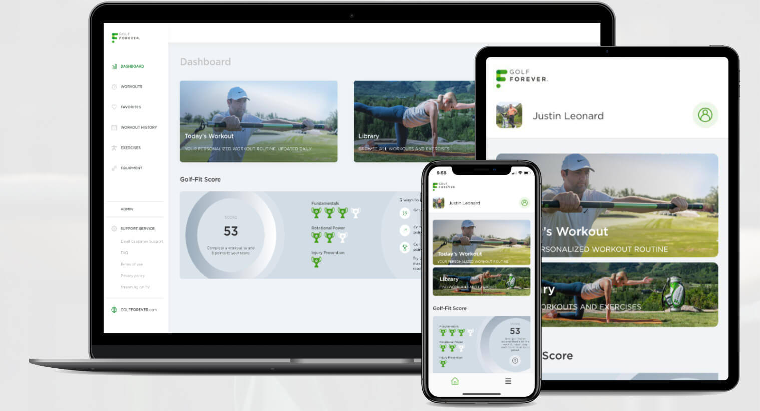 GolfForever Swing Trainer + App Access | Golf Swing Systems