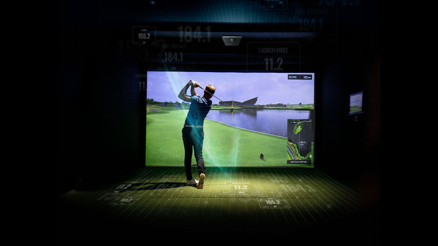 Trackman IO Ceiling Mounted Launch Monitor & Simulator | Golf Swing Systems