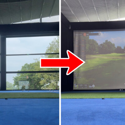 HomeCourse™ Retractable Pro Screen | Golf Swing Systems