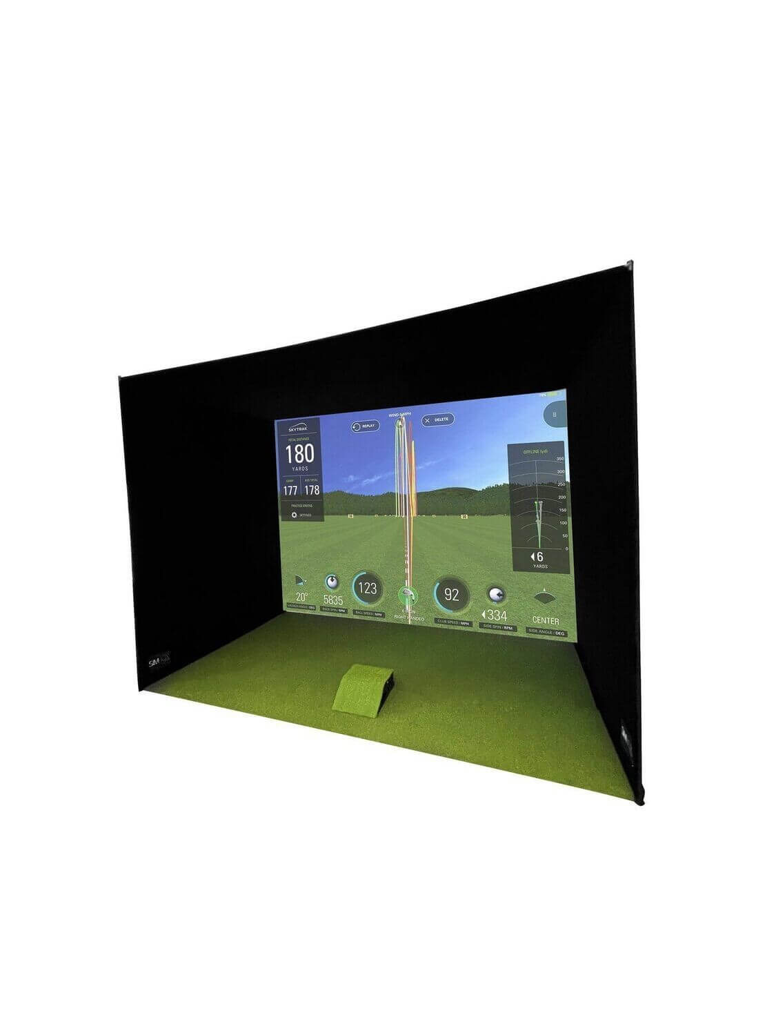 Golf Ramp - Floor Mounted Projector Case | Golf Swing Systems