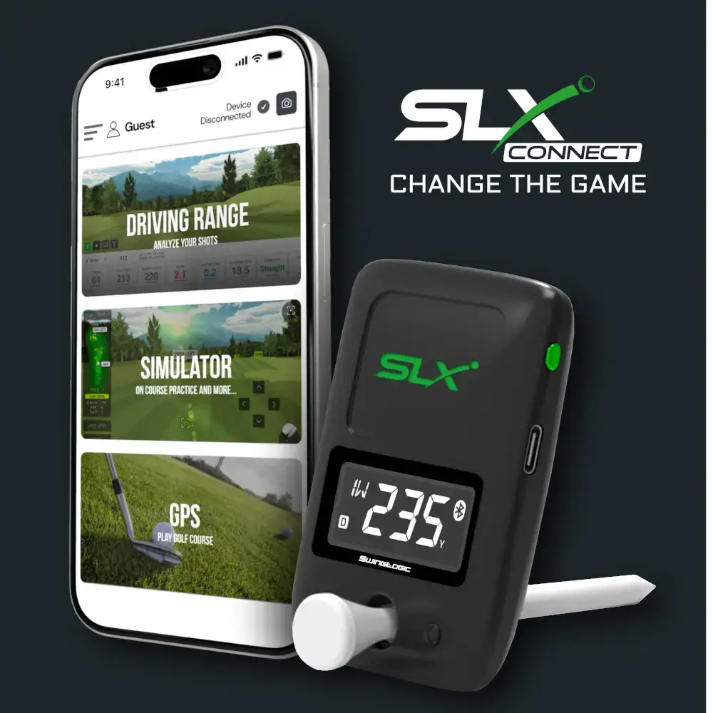 SwingLogic SLX Hybrid Mini Golf Launch Monitor & GPS | Golf Swing Systems
